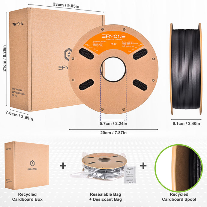 Nylon & Nylon-CF 3D Printer Filament, 1.75mm(1kg) | Eryone – uk.eryone3d